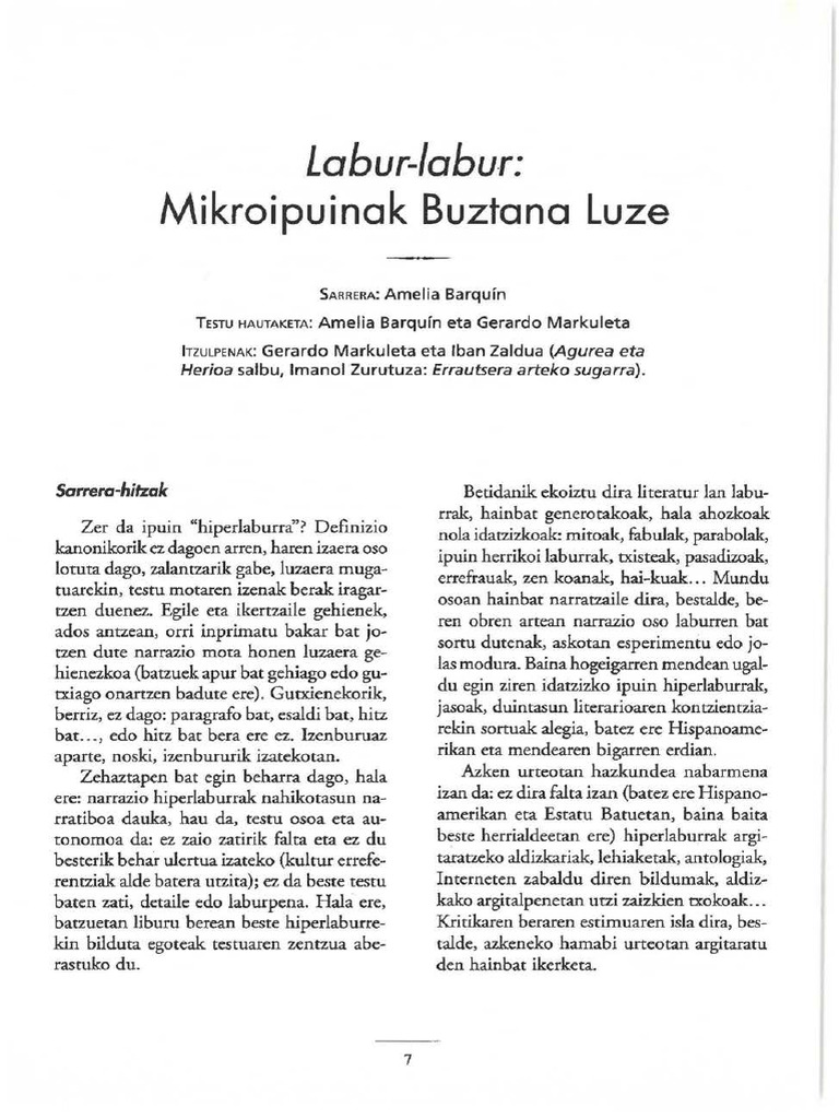 01mikroipuinak Barquin Markuleta | PDF