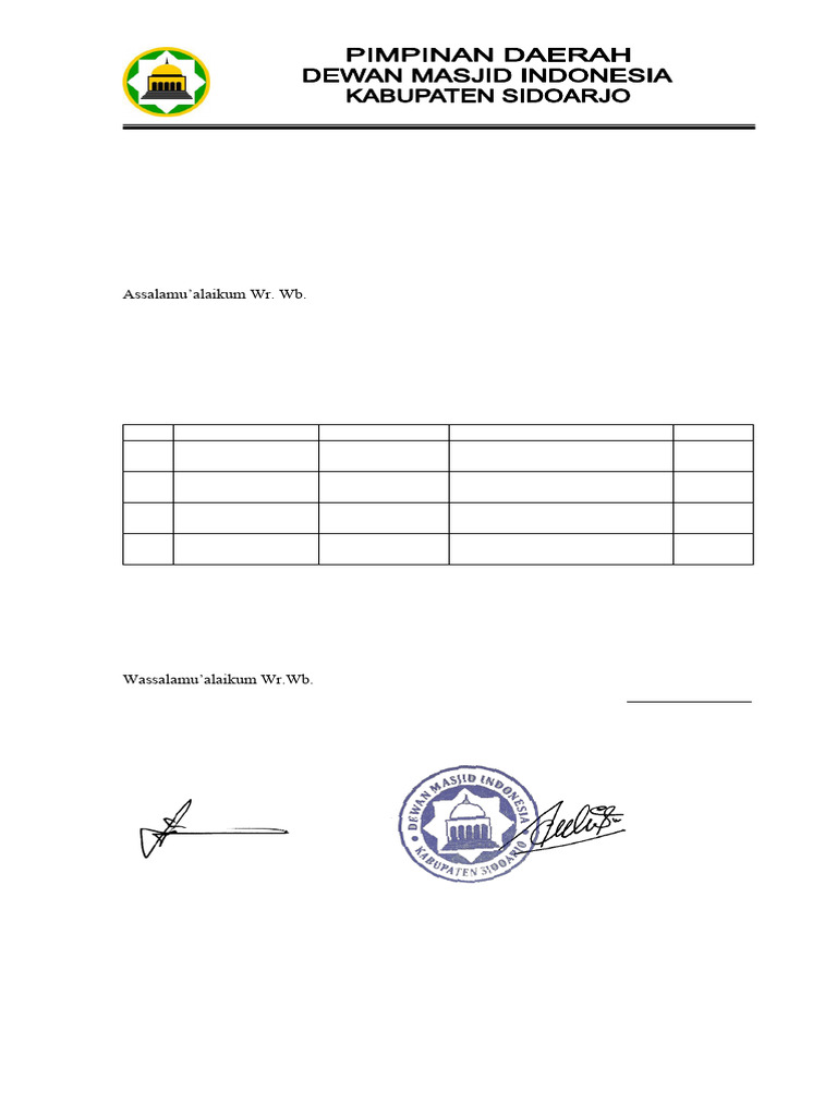 Surat BBM Berkah Untuk PC DMI No 214 | PDF