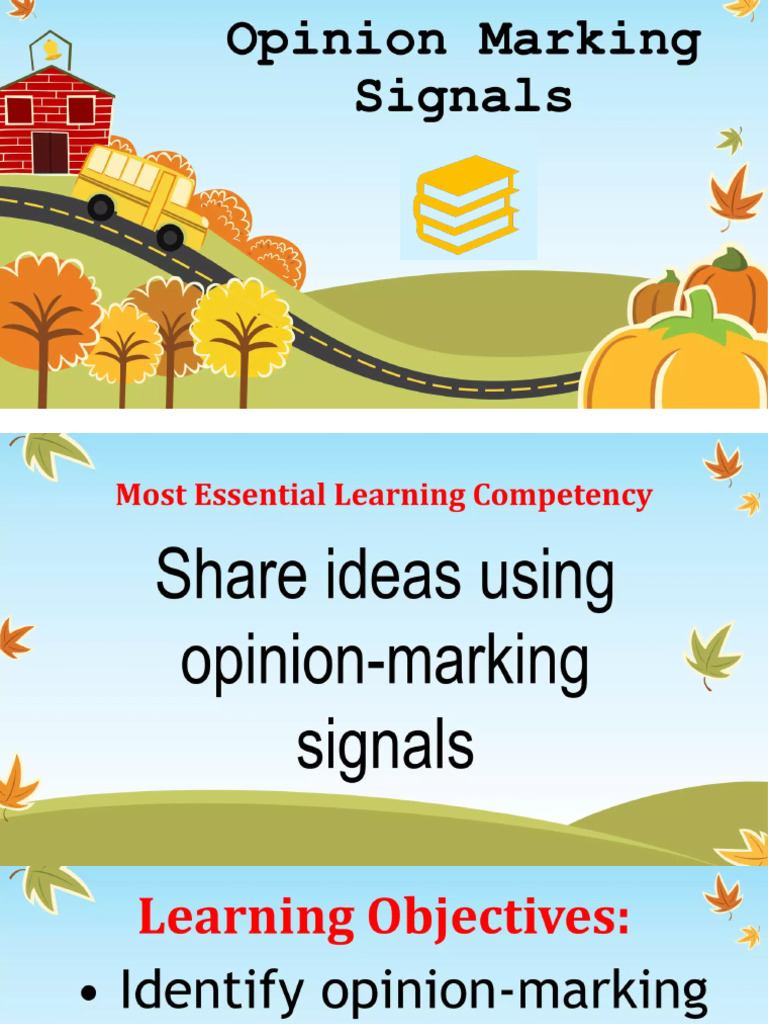 Opinion Marking Signals | PDF