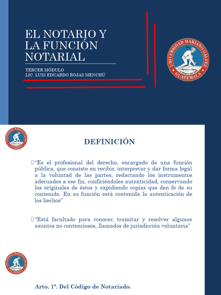 3 El Notario y La Función Notarial | PDF | Abogado | Derecho Civil (Common Law)