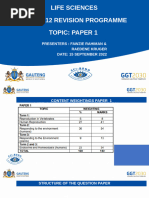 Life Sciences Study Guide Grade 12 | PDF | Menstrual Cycle | Fertilisation