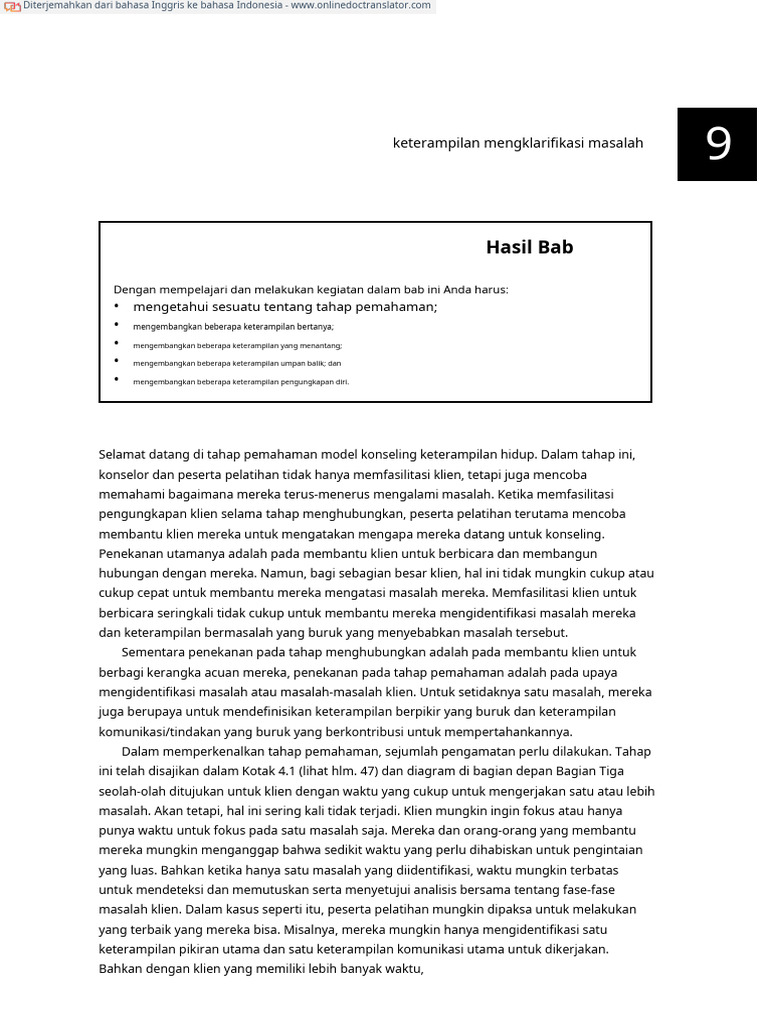 Chapter 9 Clarify Problems Skills - En.id | PDF