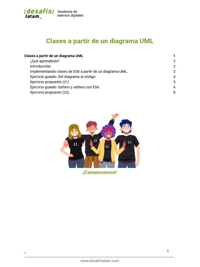 Lectura 9 - Clases A Partir de Un Diagrama UML | PDF | Lenguaje de ...