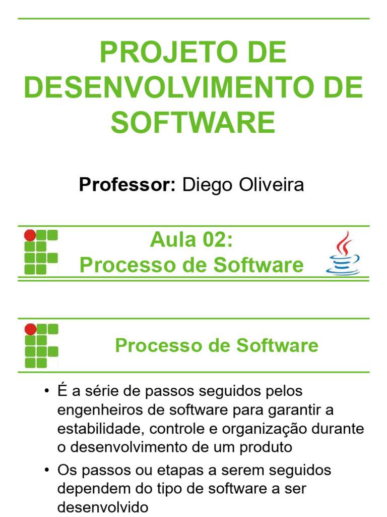 PDS 02 - Processo de Software | PDF | Processo de desenvolvimento de software | Protótipo