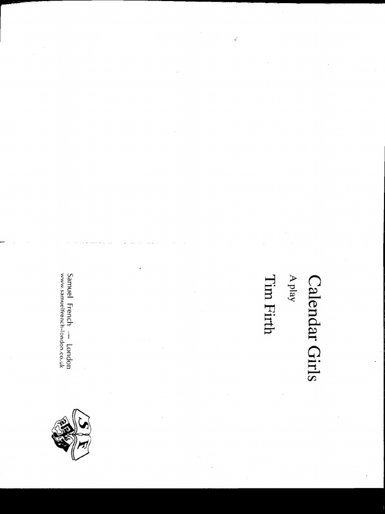 Calendar Girls Script | PDF