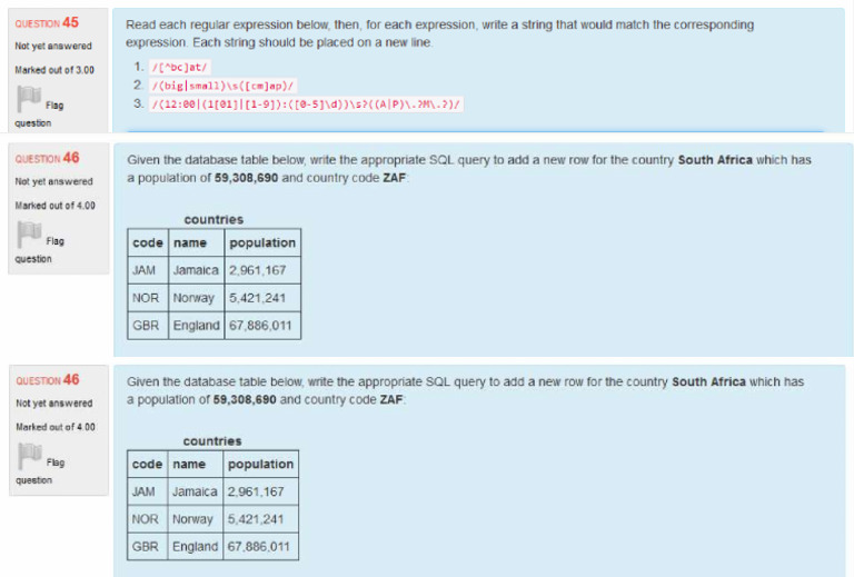 INFO2180 Final Exam 1 December 21, 2021-2 | PDF | Java Script | Boolean Data Type