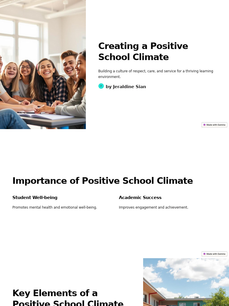 Creating-a-Positive-School-Climate | PDF