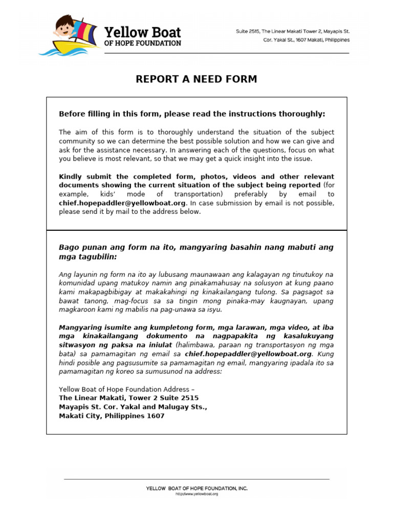 Report-A-Need Form - Aliudin Pontongan IS | PDF | Learning