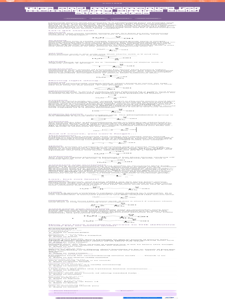 Mnemonics for Memorizing Amino Acids | PDF | Amino Acid | Functional Group