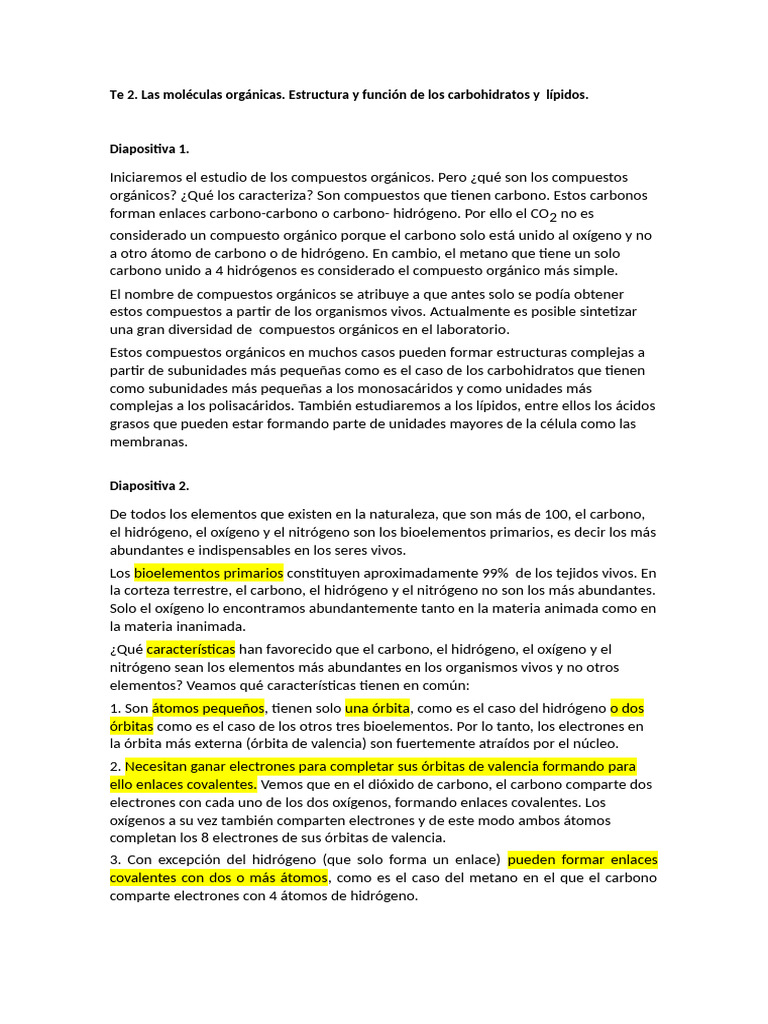 Estructura y función de carbohidratos y lípidos | PDF | Lípido ...