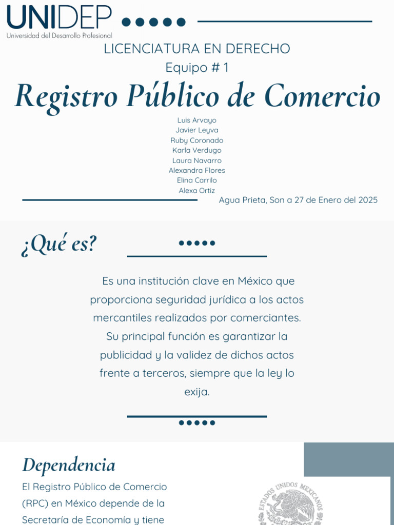Registro Publico de Comercio | PDF | Economias