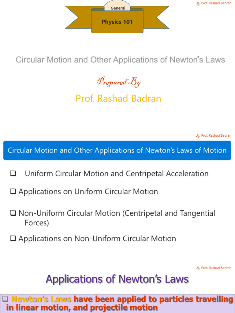 All-Circular Motion -Physics 101-N | PDF | Acceleration | Force