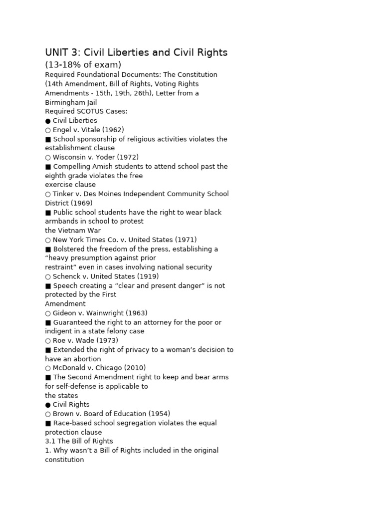 Incorporation Doctrine and Civil Rights | PDF | Incorporation Of The ...