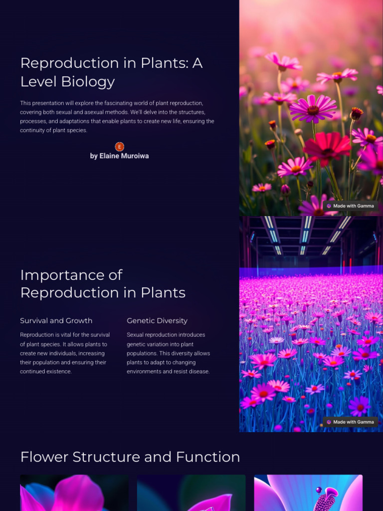 Plant Reproduction: Sexual & Asexual Methods | PDF | Fertilisation ...