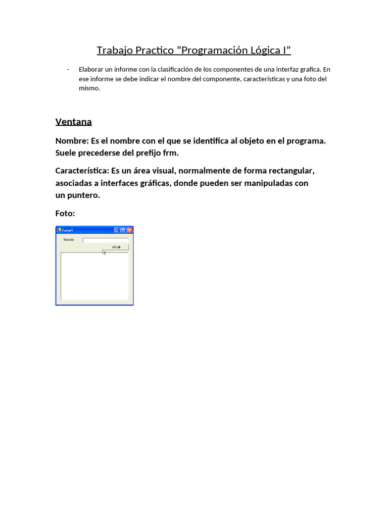 TP Programacion Logica I | PDF | Interfaces gráficas de usuario ...