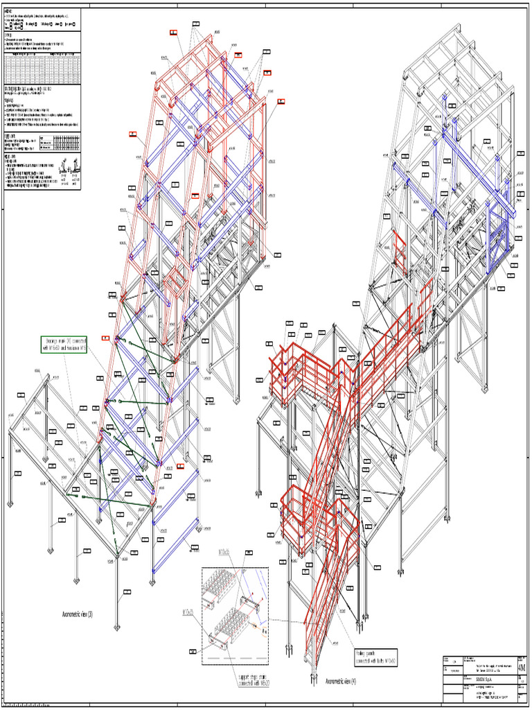 CE10522-4M Axonometric View 3d-Mixer+Staircase+Canopy | PDF