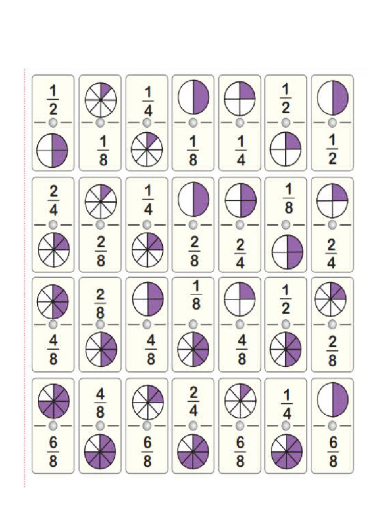 Dominó Fracciones | PDF