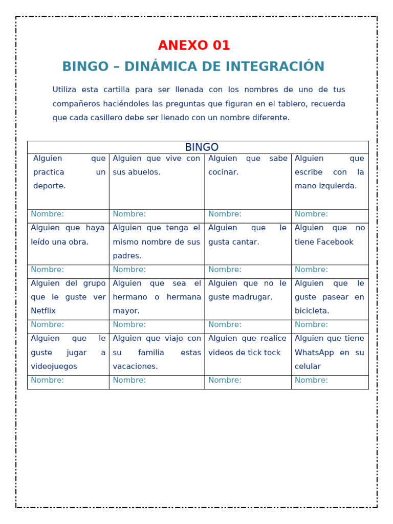 ANEXO I - Bienvenida - 2° DPCC | PDF