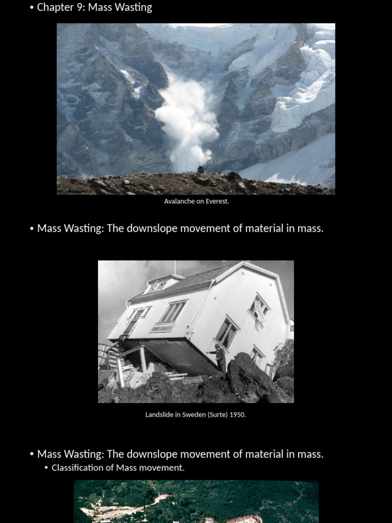 Chapter 9 Mass Wasting821 | PDF | Landslide | Earth Sciences