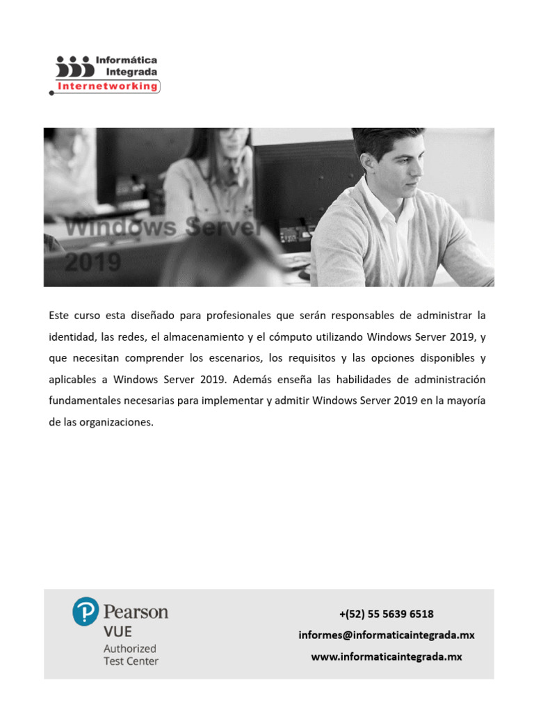 Curso de Administración Windows Server 2019 | PDF | Hyper V | Grupo de computadoras