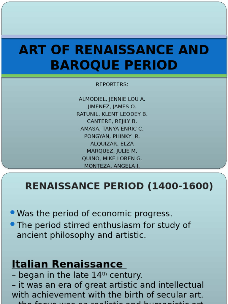 Renaissance and Baroque | PDF | Raphael | Michelangelo