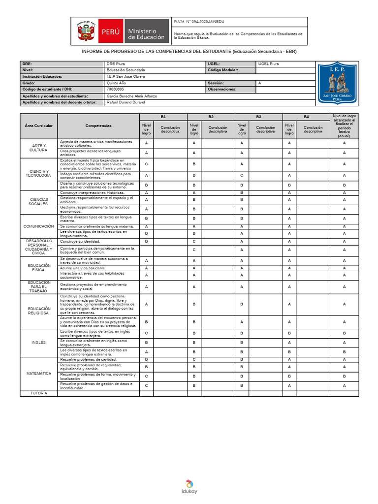 Libreta Formativa | PDF