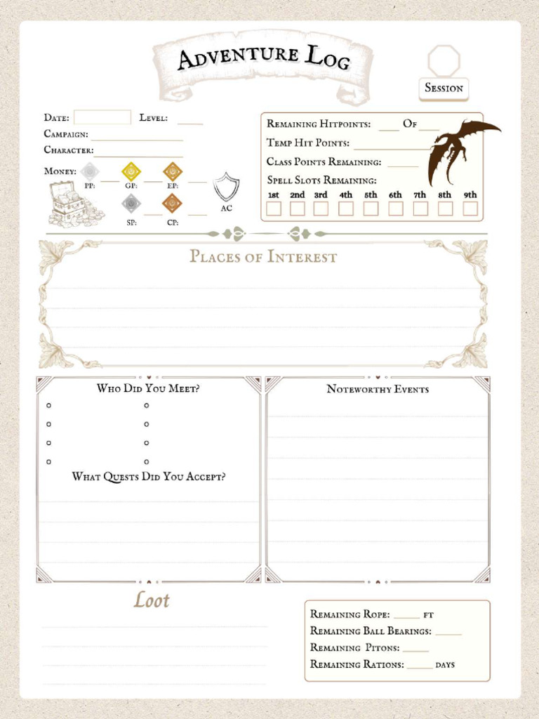 DNDadventure Sheets | PDF