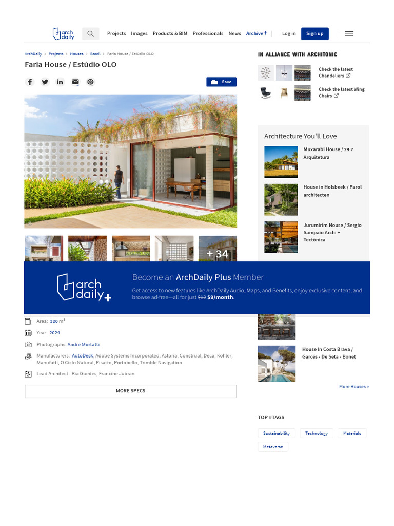 Faria House Renovation in Brazil | PDF | Building Engineering ...