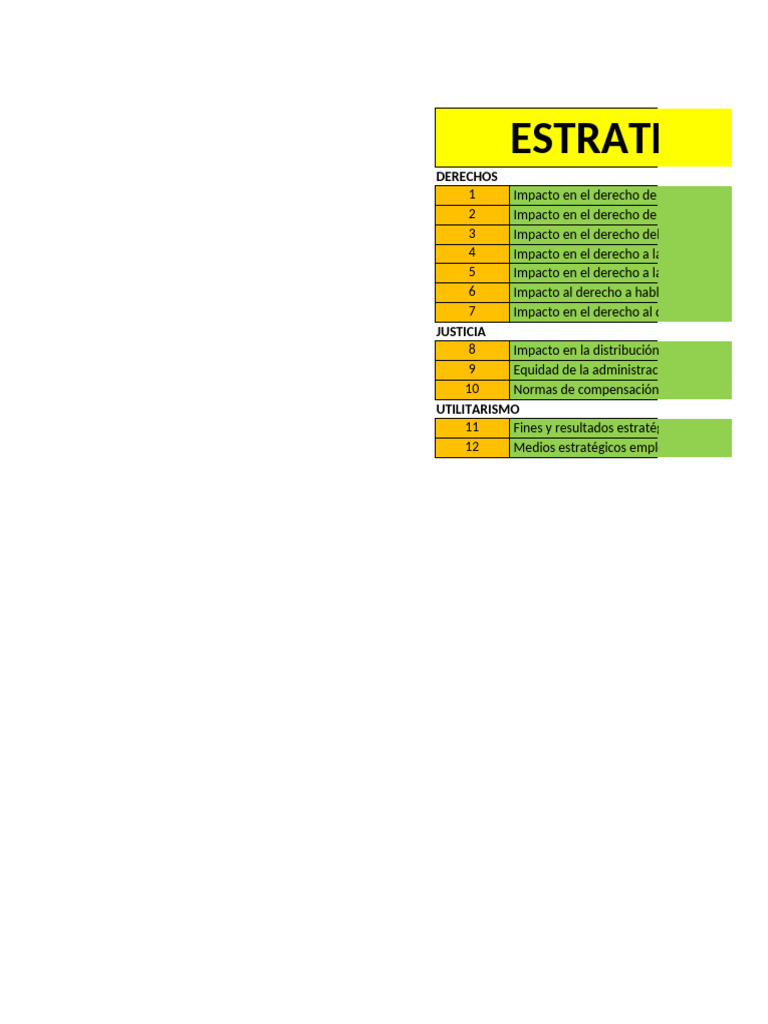 Matriz de Ética en Estrategias Jurídicas | PDF | Etica social ...