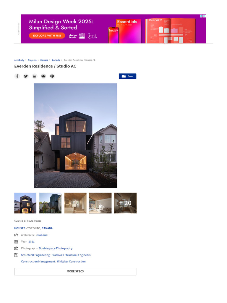 Everden Residence - Studio AC | ArchDaily | PDF | Building Engineering ...