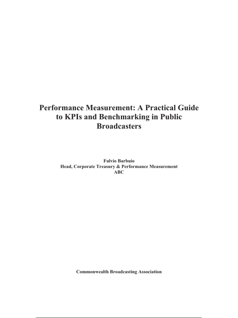 Performance Measurement A Practical Guide | PDF | Performance Indicator ...