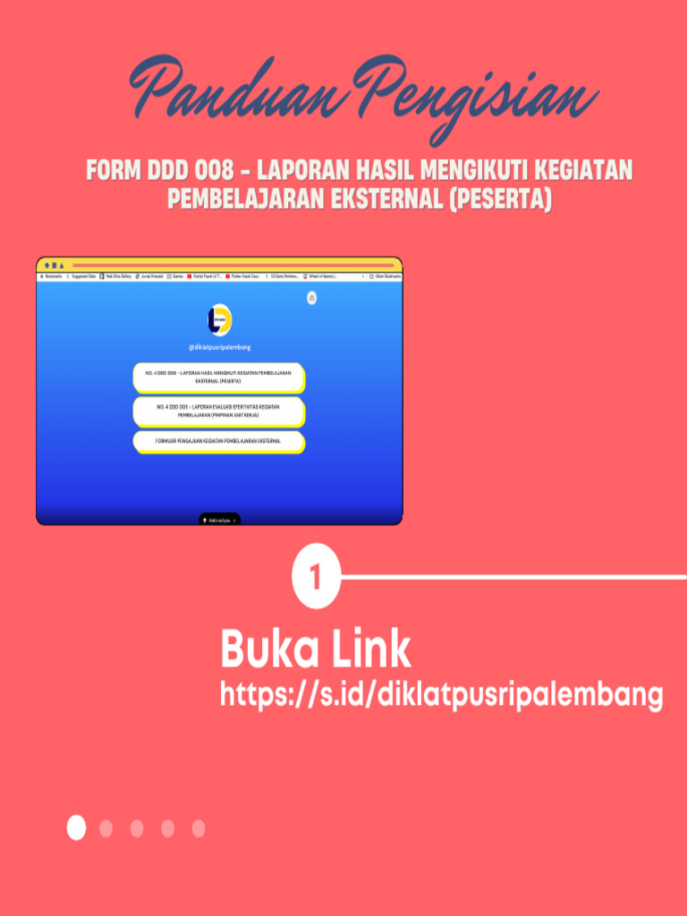 Panduan Akses Form DDD 0008 | PDF