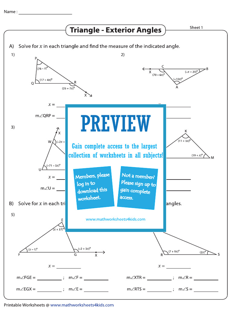algebra-exterior-angles-1 | PDF