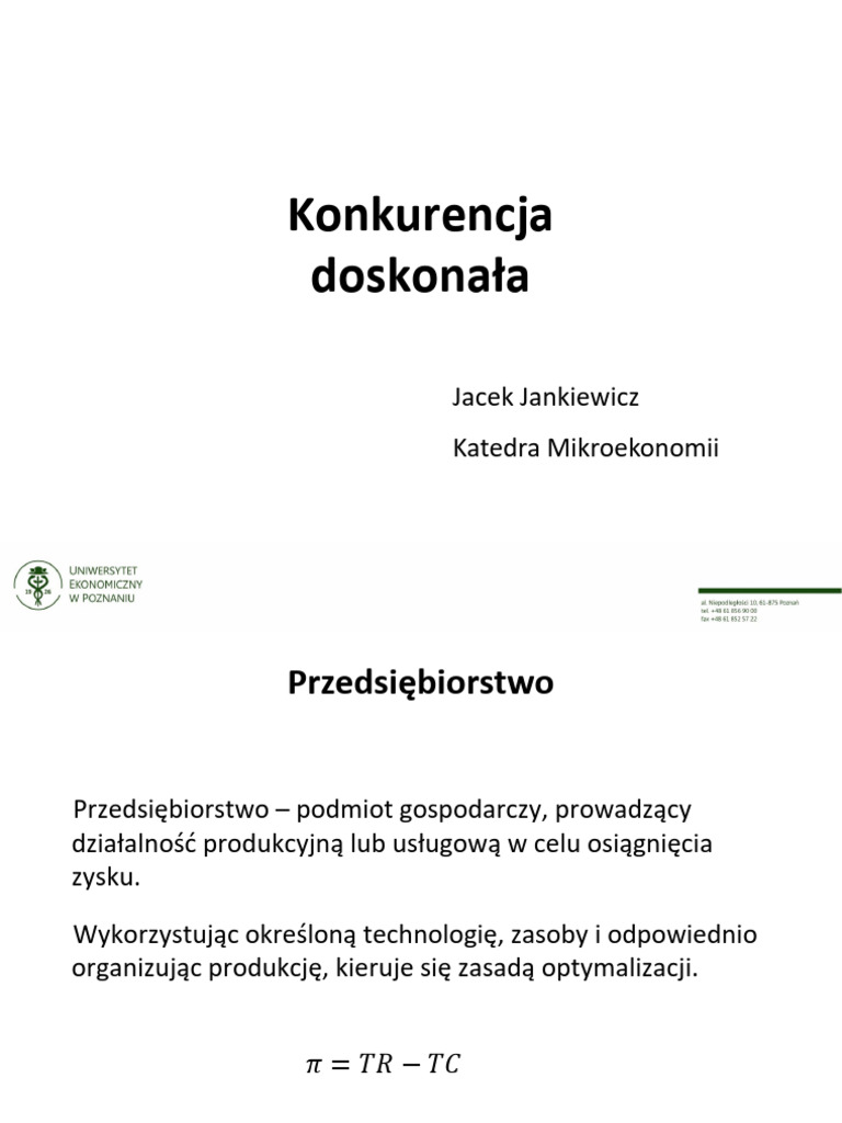 Jankiewicz Wyk07-Konkurencja Calosc | PDF