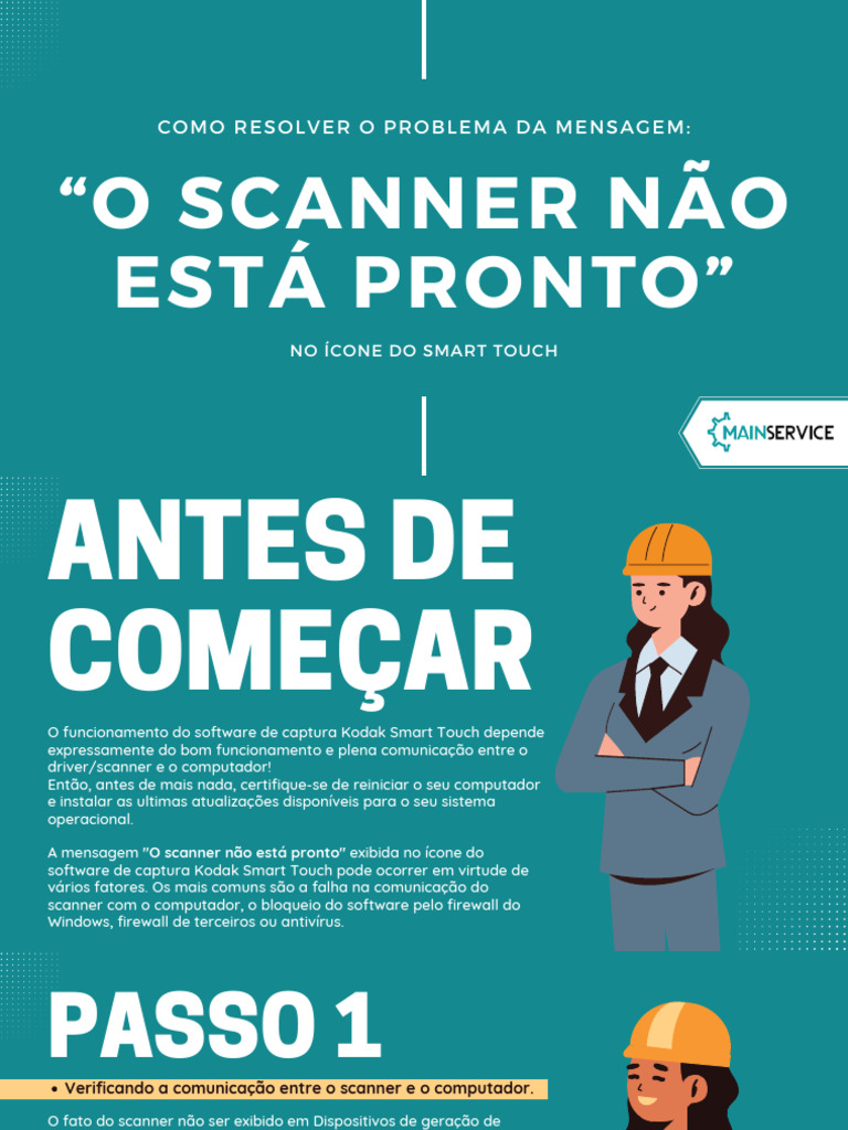 Como Resolver o Problema Da Mensagem o Scanner Não Está Pronto | PDF ...