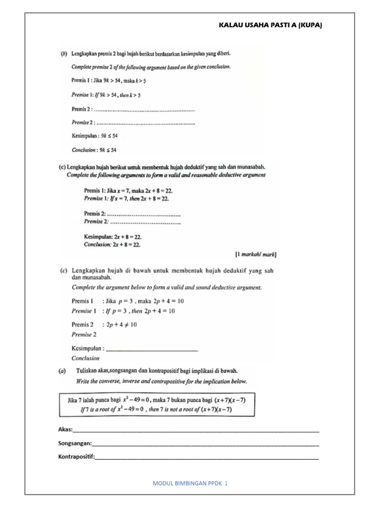 MODUL BIMBINGAN PPDK | PDF
