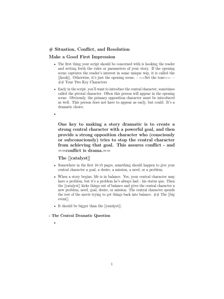 The Flow of the Story | PDF