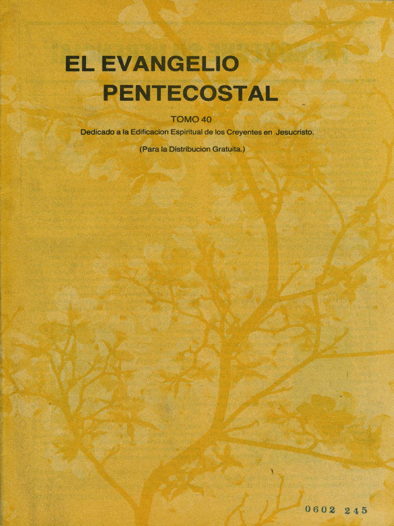 El Evangelio Pentecostal: Tomo 40 | PDF | Dios | Concepciones de dios