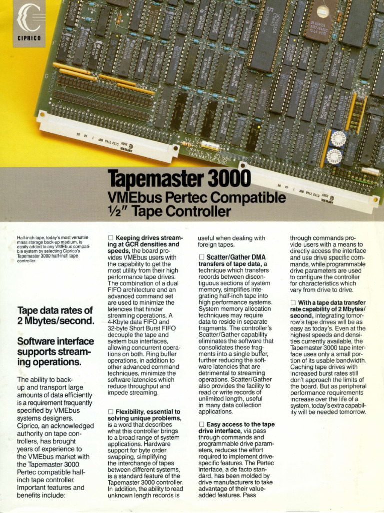 Tapemaster 3000 Brochure | PDF