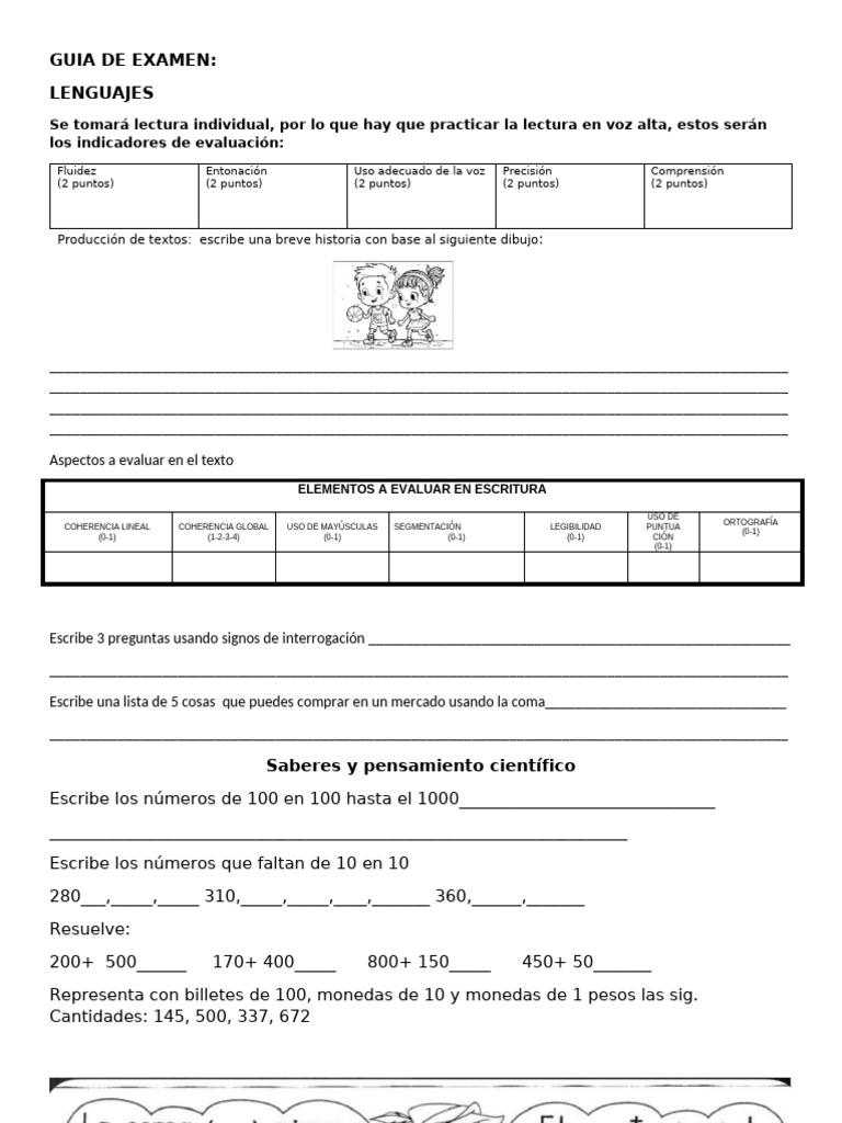 GUIA DE EXAMEN segundo tri | PDF | Escritura | Comunicación humana