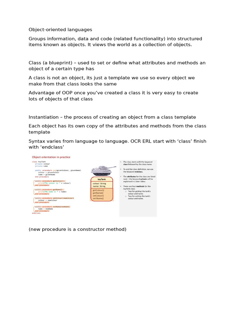 Object Vs Class | PDF
