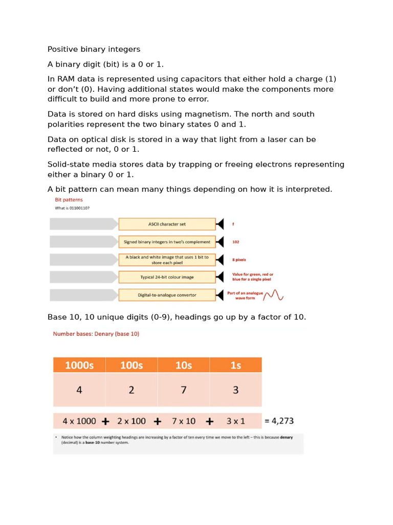 Positive Binary Integers | PDF