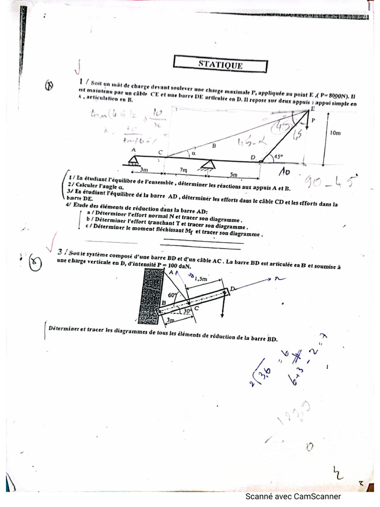 TD Statique && Corr | PDF