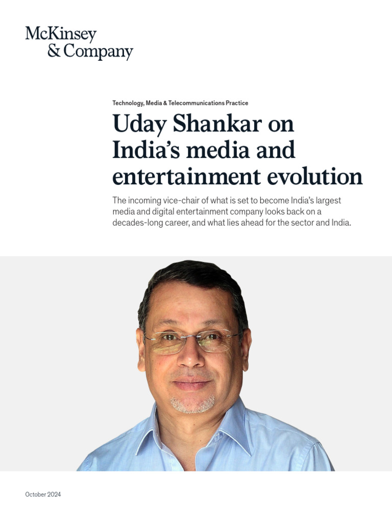 Uday Shankar: Shaping India's Media Future | PDF