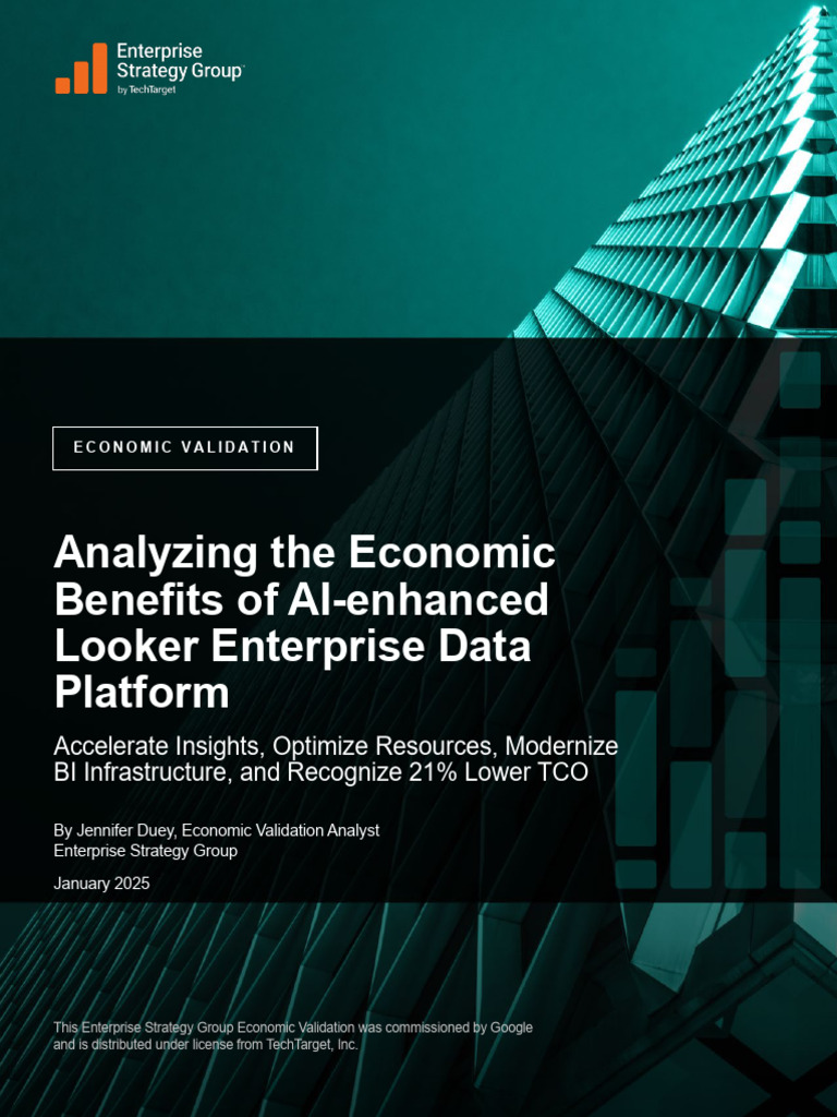esg-economic-validation-looker-2025 | PDF | Analytics | Cloud Computing