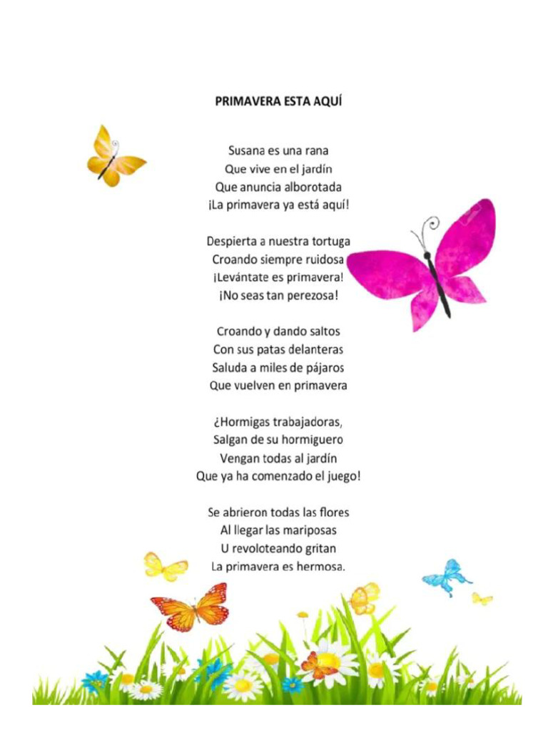 Poema Primavera | PDF