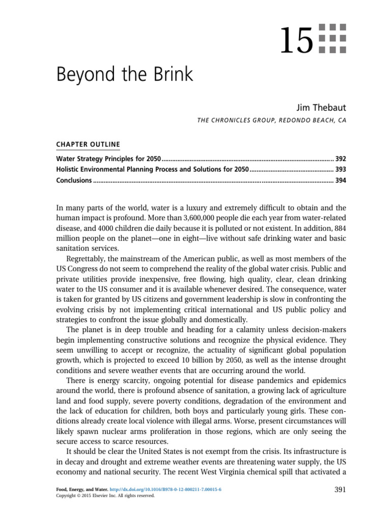 Thebaut - 2015 - Beyond The Brink | PDF | Water Resources | Water