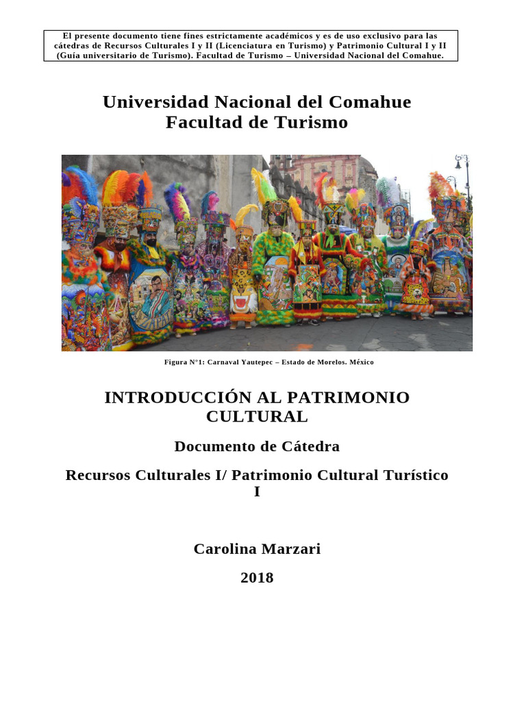 Ficha de cátedra Introducción al Patrimonio Cultural_1d39a49825023b403bdcf3de5bf25779 | PDF ...