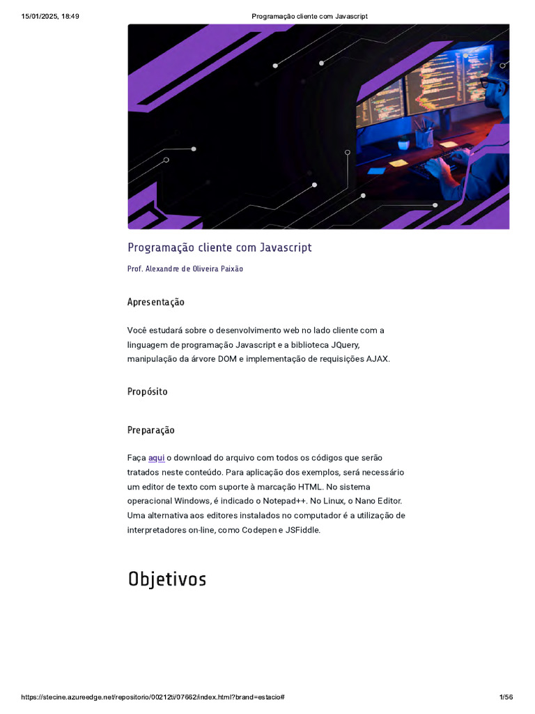 Desenvolvimento de Front End | PDF