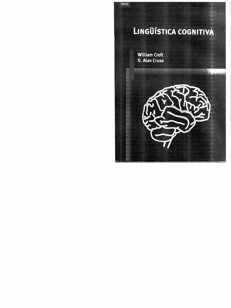 Linguistica Cognitiva, de W. Croft y D. A. Cruse | PDF